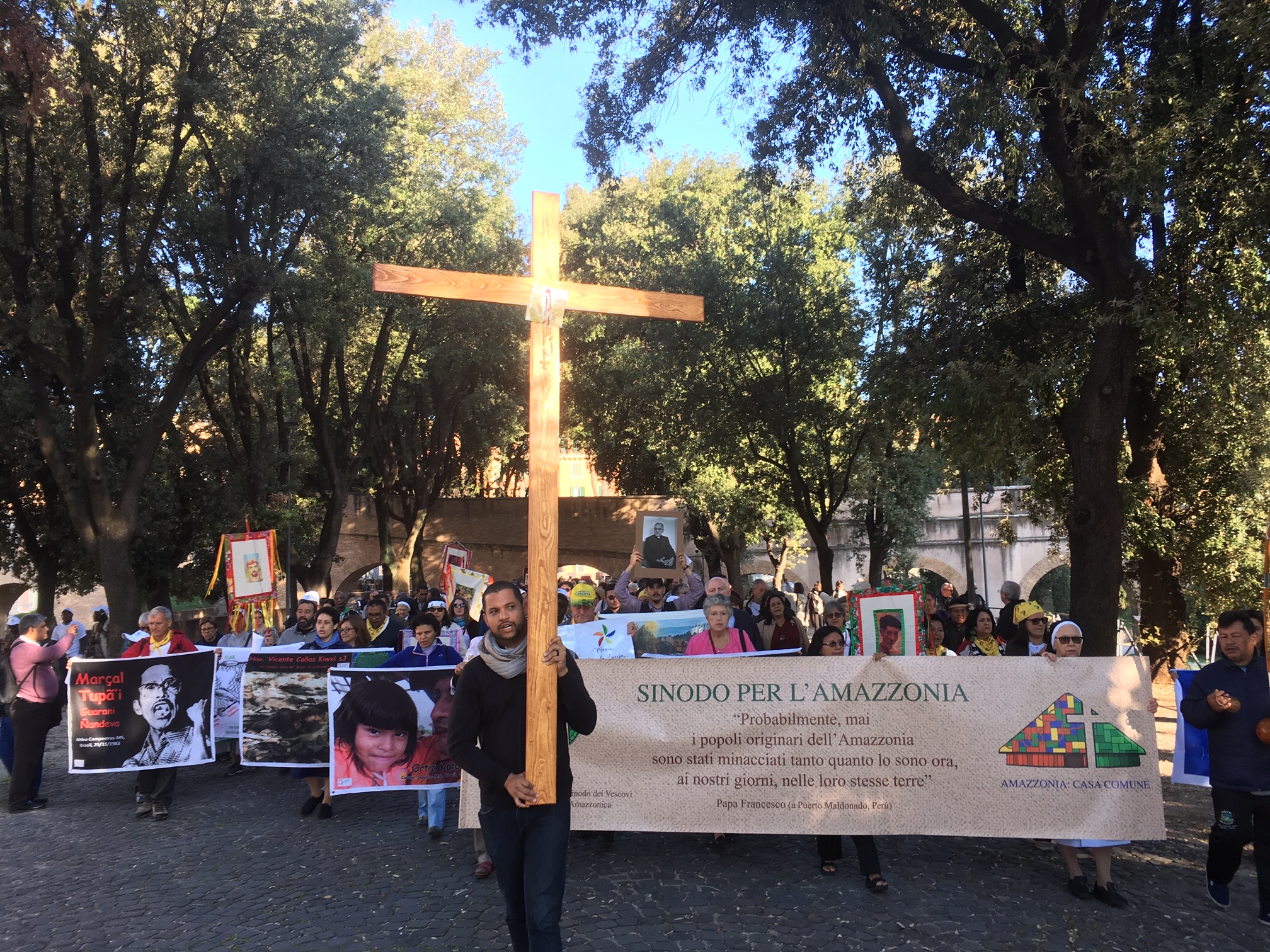 A moment during the Vica Crucis celebrated in Rome the 19th of October ...